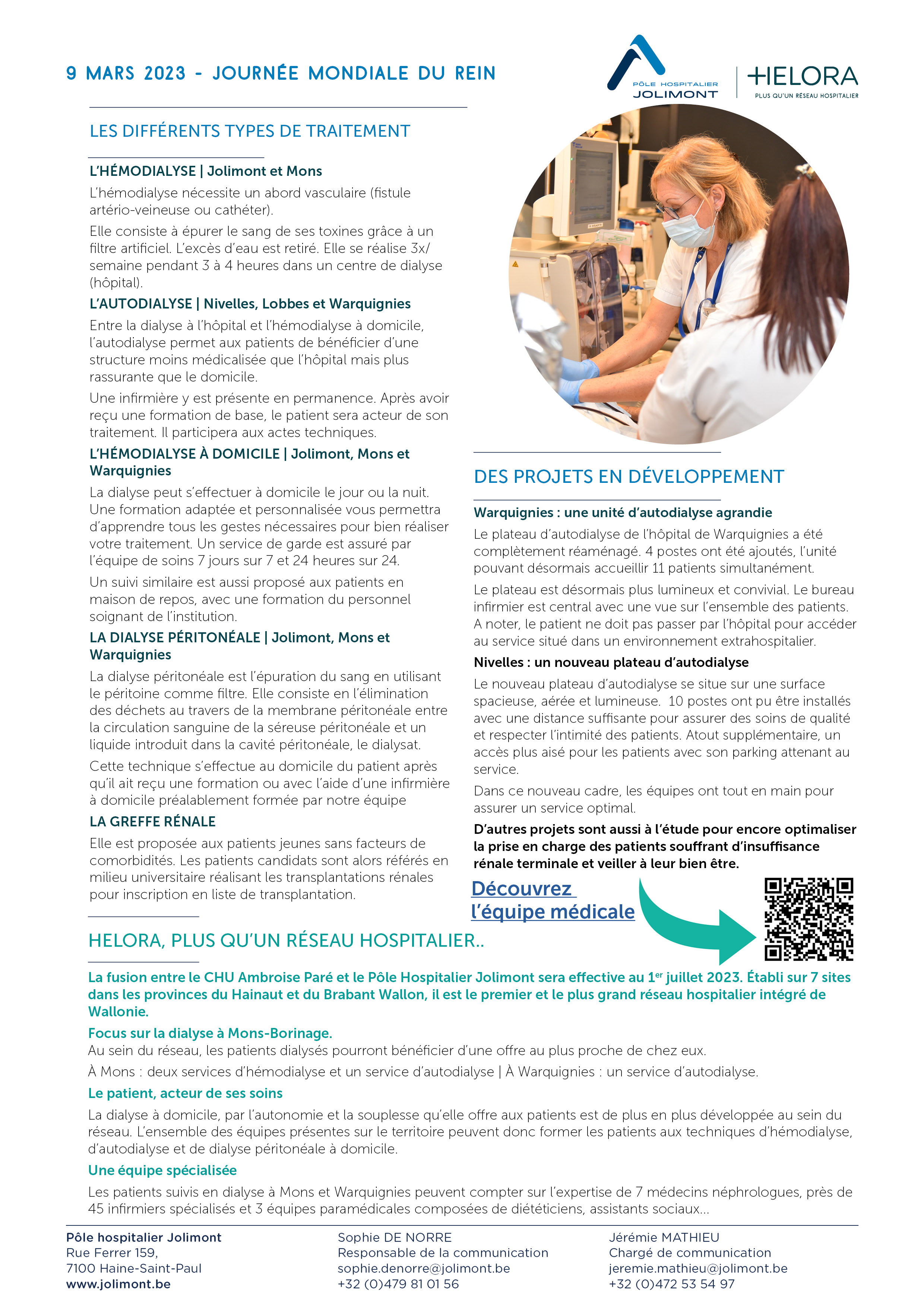 Journée Mondiale du Rein | CHU HELORA